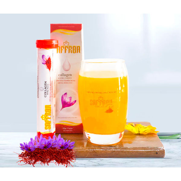 [BÁN] Viên Sủi Saffron Collagen Trẻ hóa làn da, ngăn ngừa sự lão hóa